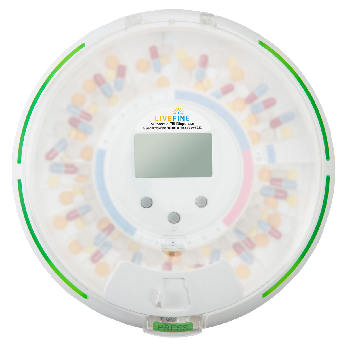 Automatic Pill Dispenser with Frosted Lid – LiveFine